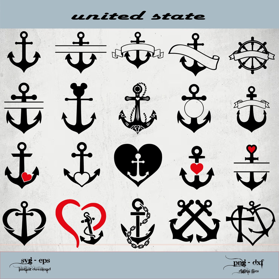 Anchor Svg, Nautical Svg, Ship Anchor Svg, - Etsy