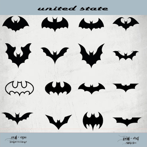 Bat Svg - Etsy