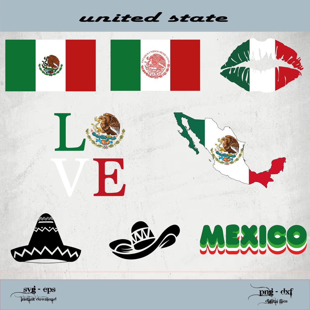 Mexico SVG, Mexico Coat of Arms SVG, Eagle Svg, Mexico Flag Svg, - Etsy