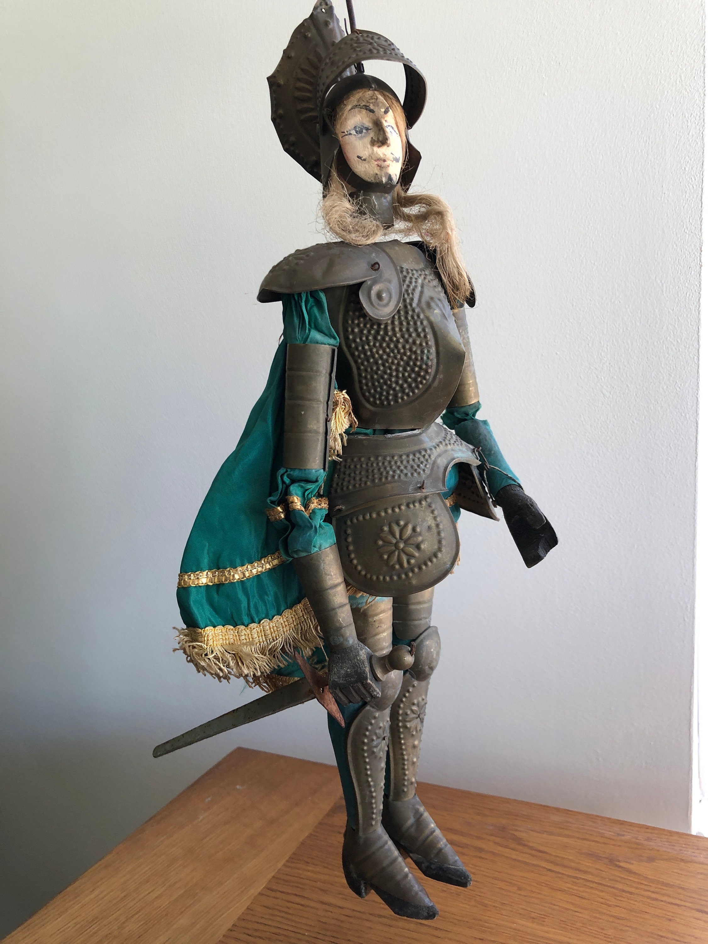 A Fabulous Set of Four Vintage Sicilian Pupi Pole Marrionetts Genuine ...