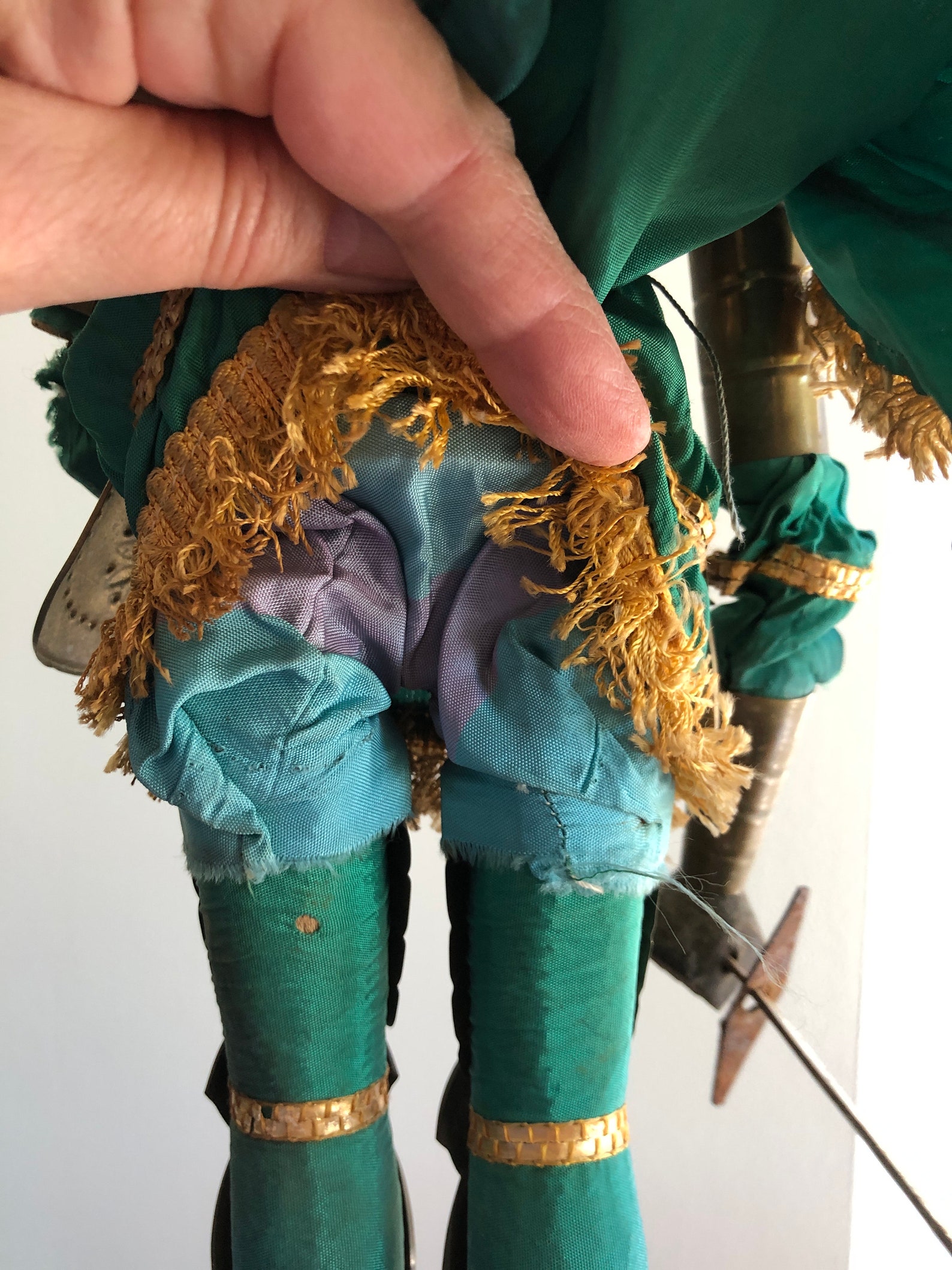 A Fabulous Set of Four Vintage Sicilian Pupi Pole Marrionetts Genuine ...