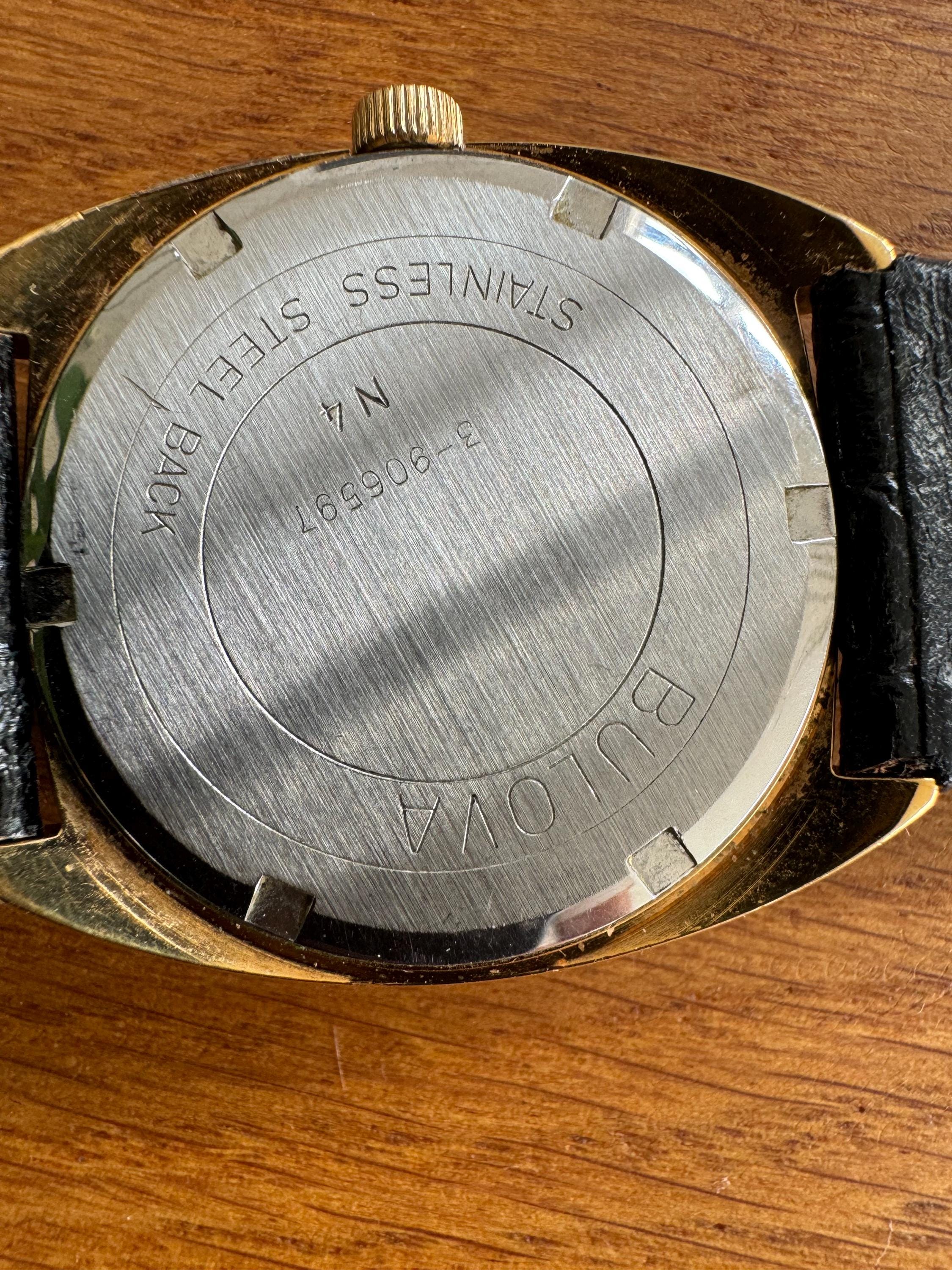 1970s Bulova N4 Mechanical Wind up Wrist Watch,swiss Made , Keeps Good ...