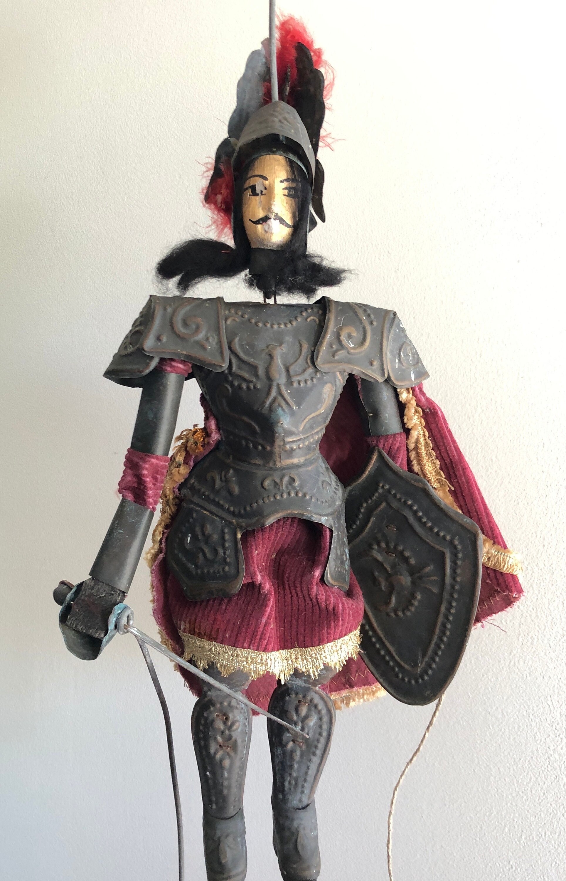 A Fabulous Set of Four Vintage Sicilian Pupi Pole Marrionetts Genuine ...