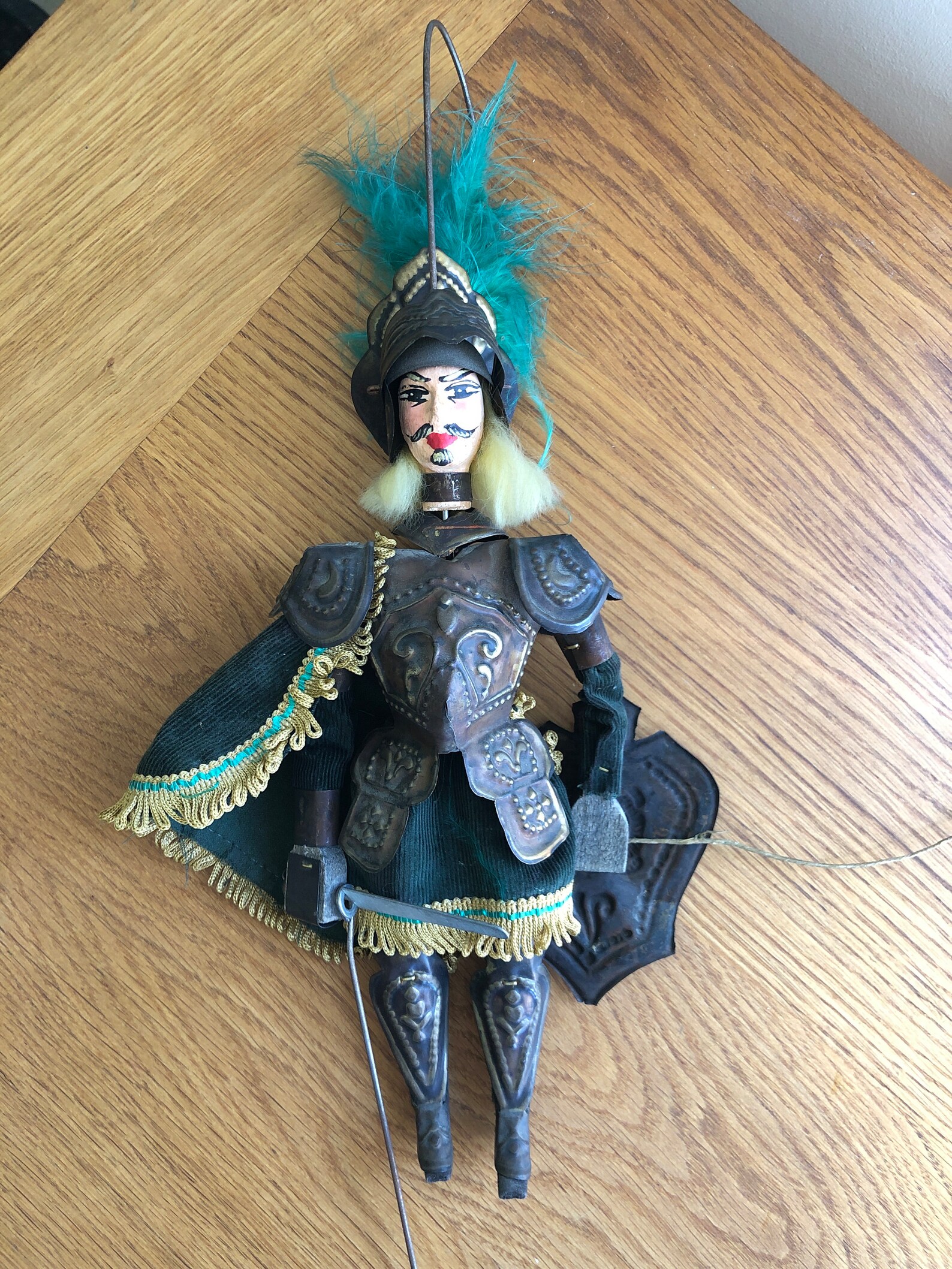 A Fabulous Set of Four Vintage Sicilian Pupi Pole Marrionetts Genuine ...