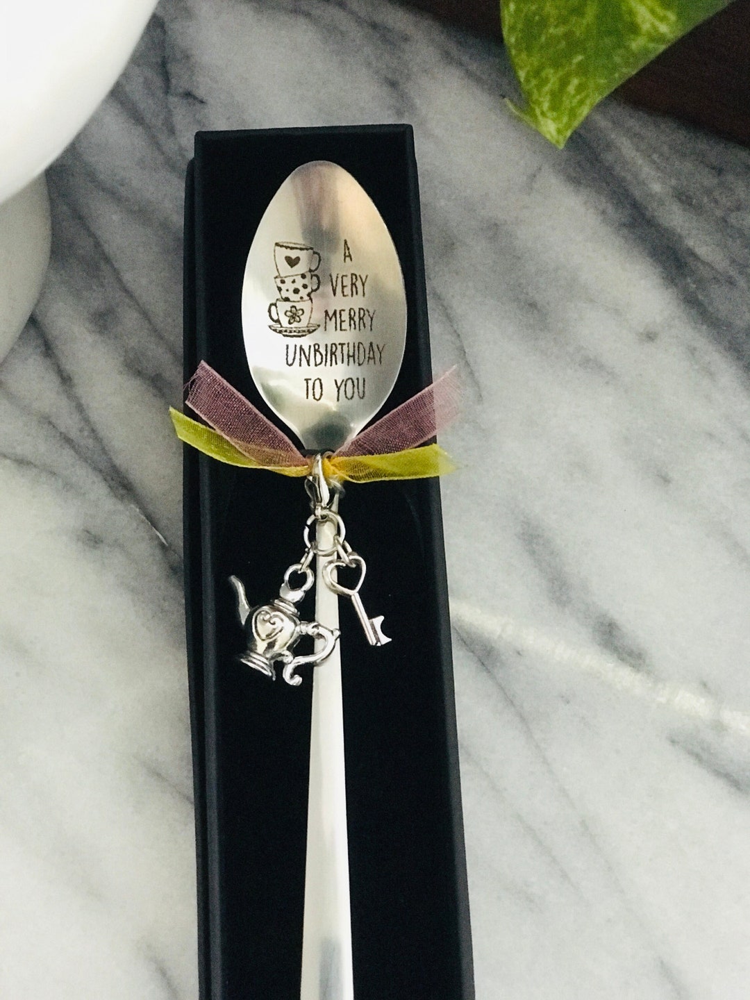 Alice in Wonderland Teaspoon | Very Merry Unbirthday Teaspoon With ...