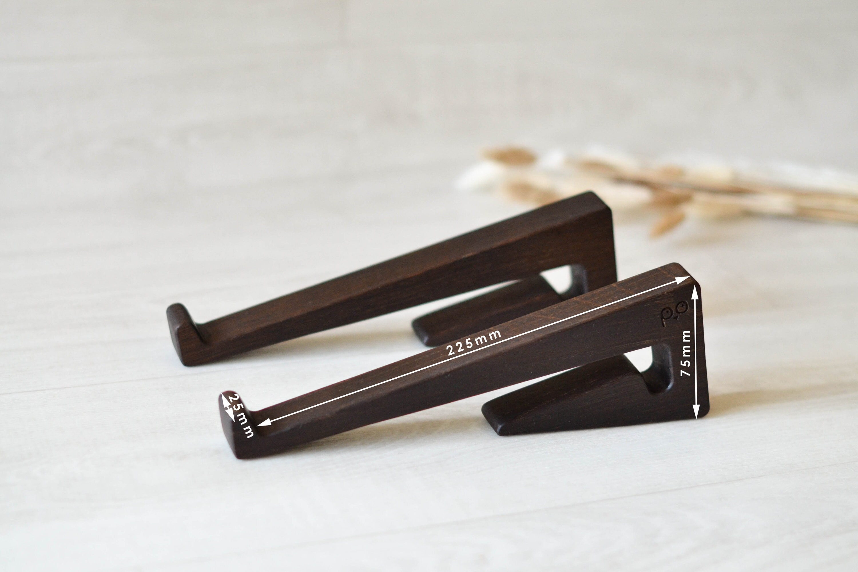 Wood Laptop Stand, Holder Natural Oak, Handmade, MacBook Laptop Stand ...