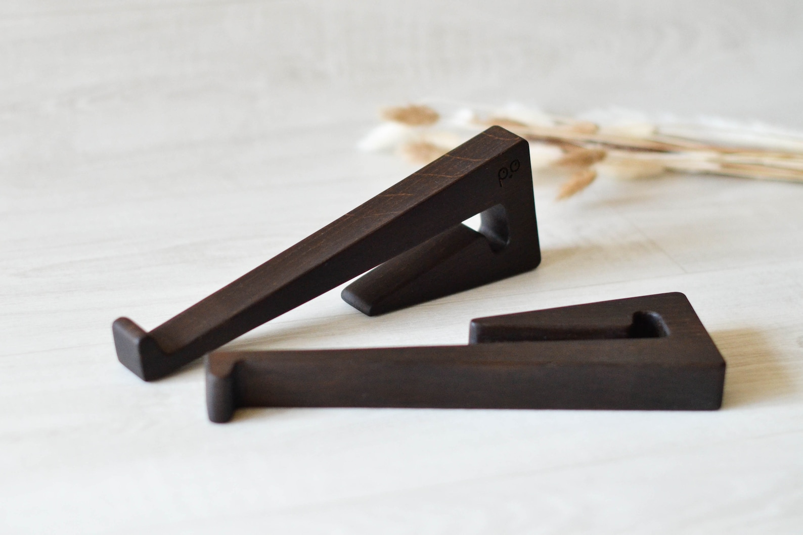 Wood Laptop Stand, Holder Natural Oak, Handmade, MacBook Laptop Stand ...