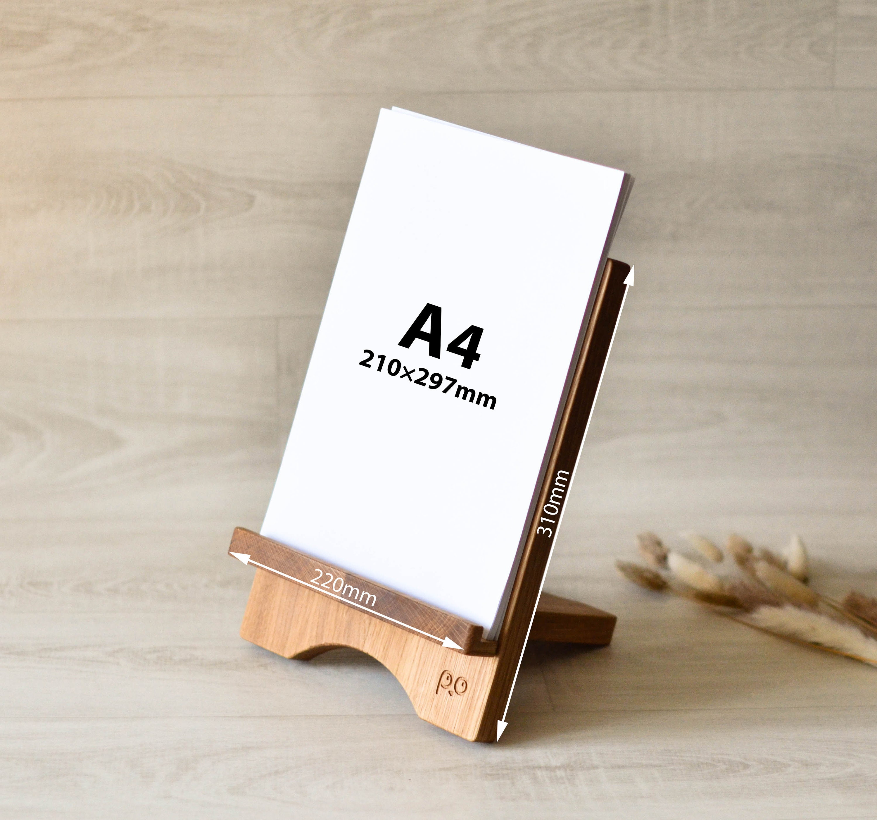 Wooden Paper Holder Paper Stand A4 Holder Wood Paper Stand for Desk ...