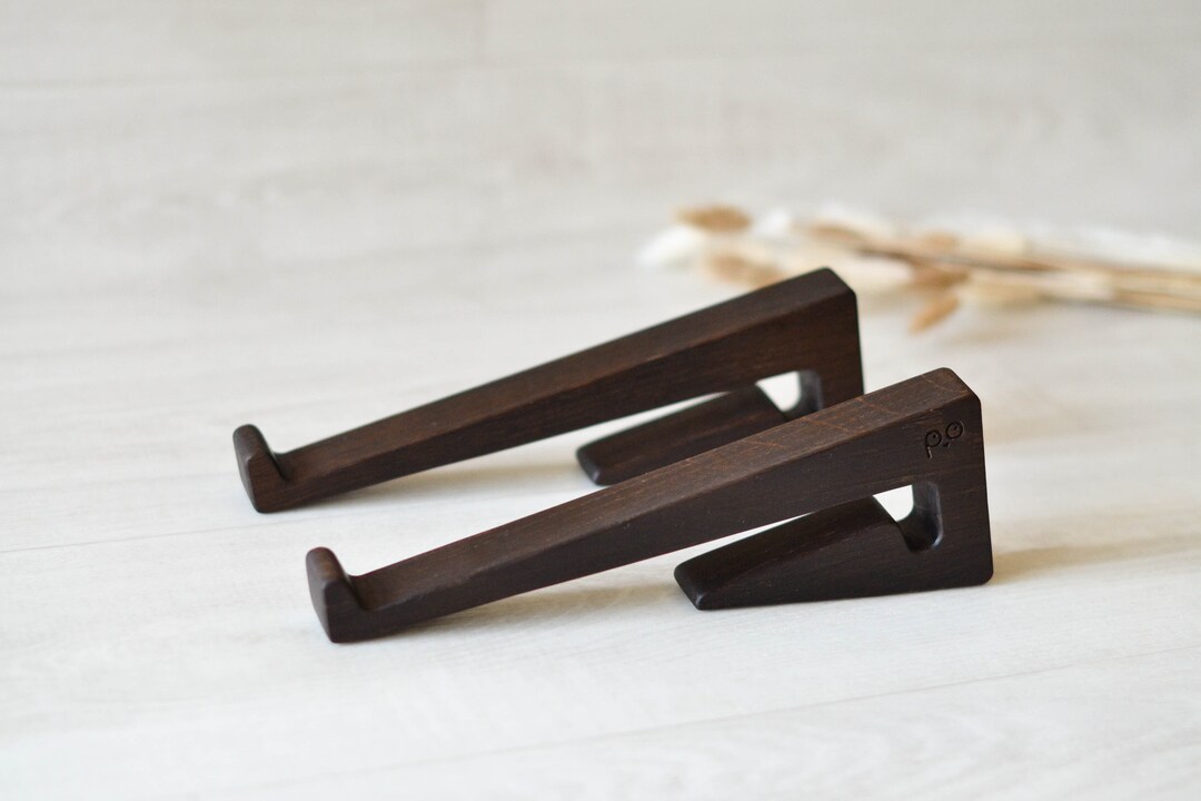 Wood Laptop Stand, Holder Natural Oak, Handmade, MacBook Laptop Stand ...