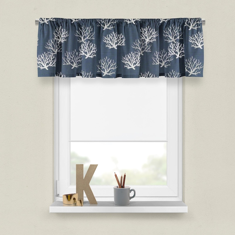 Navy Blue Valance - Etsy