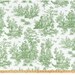 Toile Table Runner, Green Toile Table Runner, Toile Runner for Table ...
