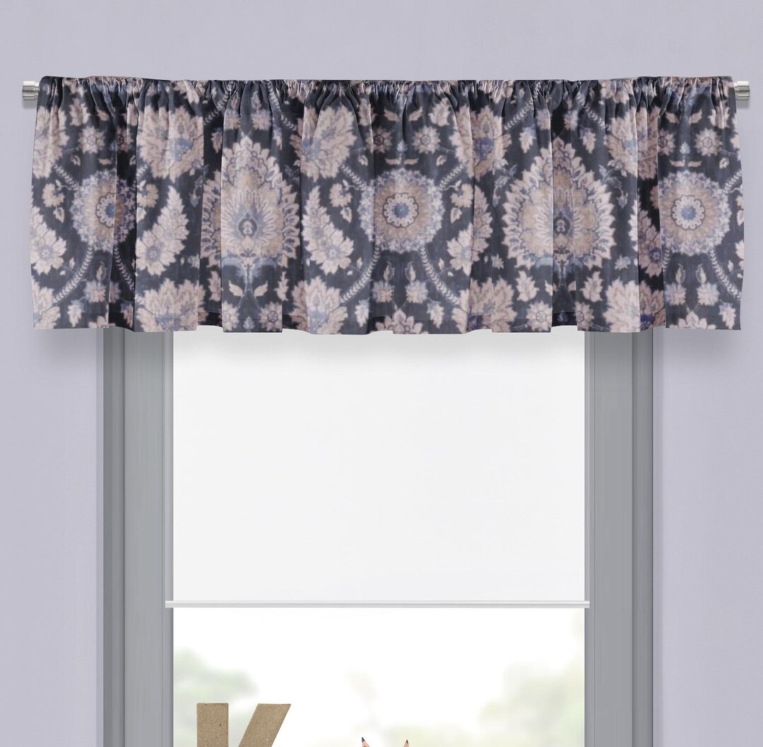 Damask Valance, Blue Damask Valance, Waverly Valance, Castleford ...