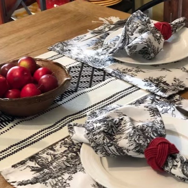Toile Napkins - Etsy
