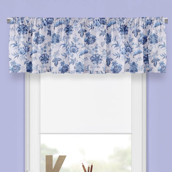 Blue Floral Valance - Etsy