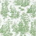 Toile Table Runner, Green Toile Table Runner, Toile Runner for Table ...