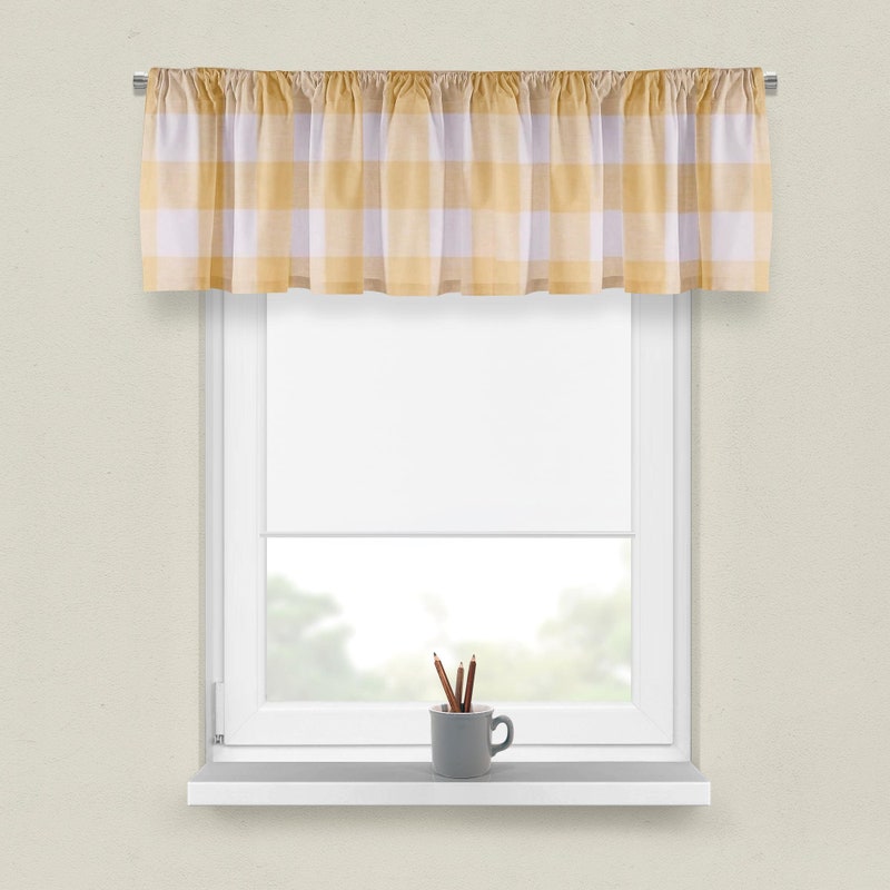 Buffalo Check Valance - Etsy