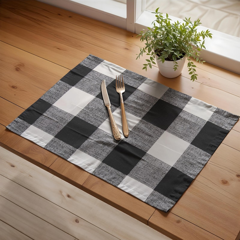 Buffalo Plaid Placemats - Etsy