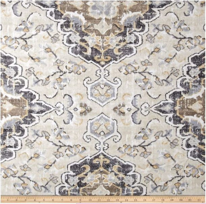 Brown Gray Valance Covington Sabra Valance Sabra Ebony | Etsy