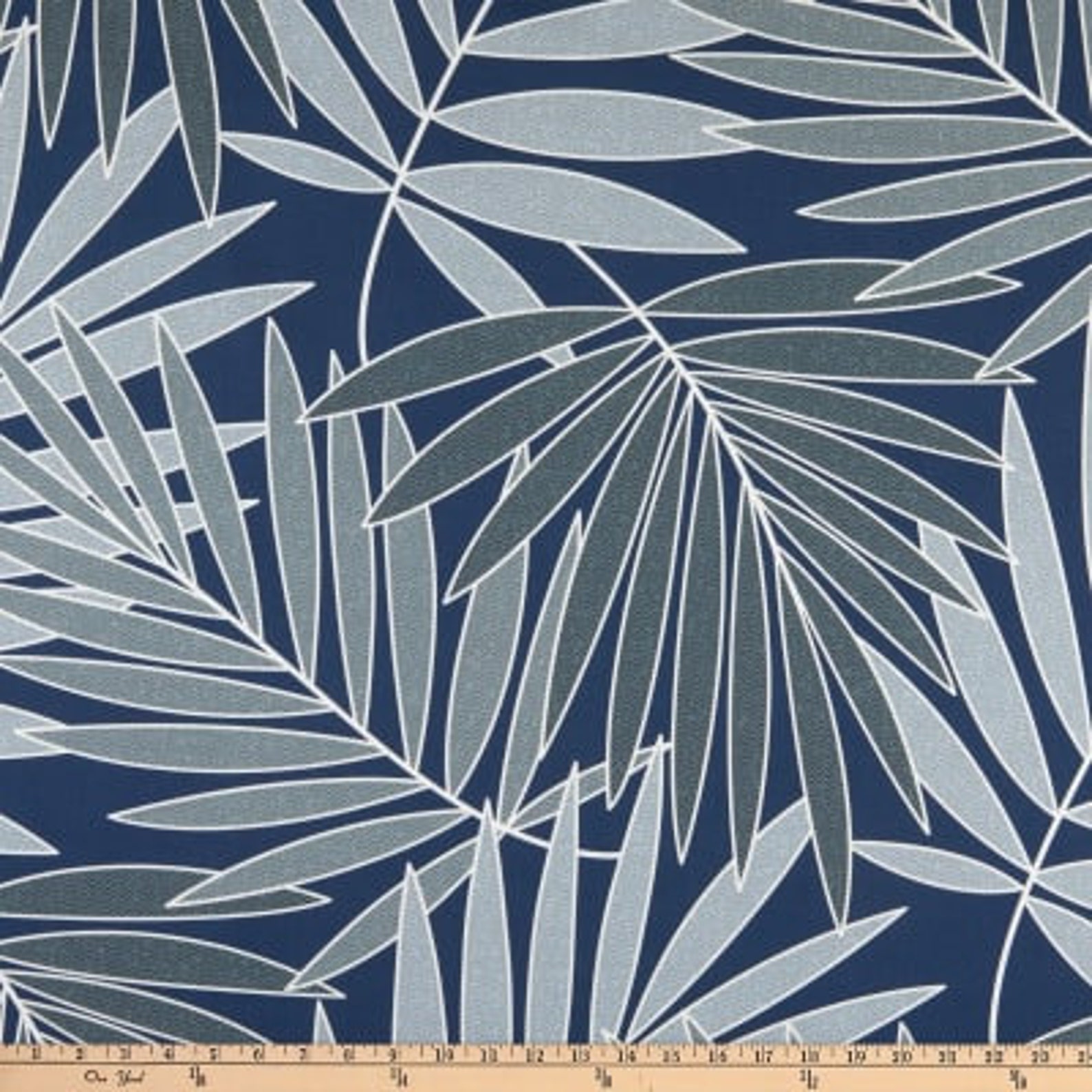 Blue Valance Palm Tree Valance Blue Gray Valance Largo - Etsy