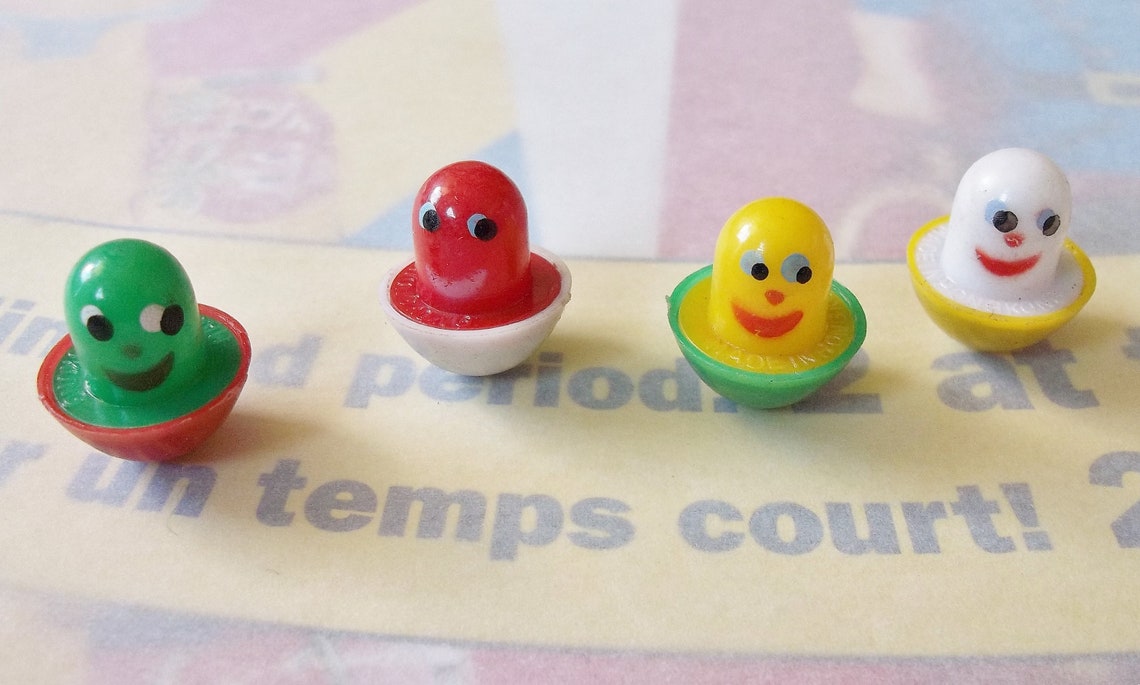Eight Items / Vintage Miniature Roly Poly With Funny Face Toys - Etsy