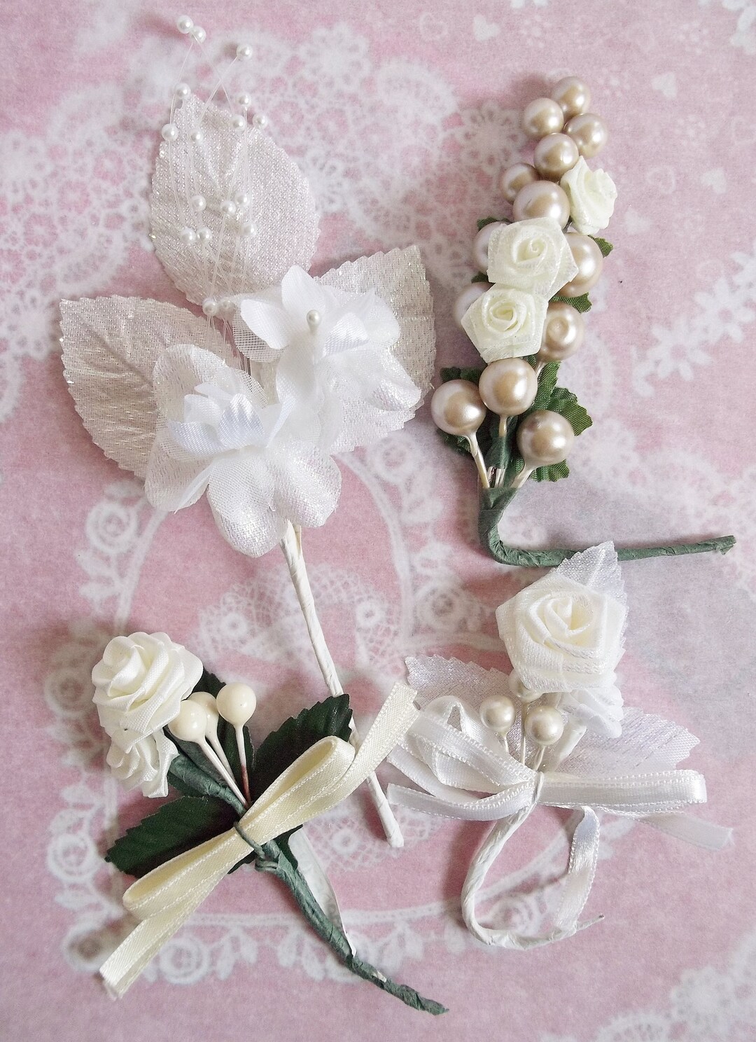 Vintage / Wedding Cake Topper Add-ons / DIY Wedding Crafts / Floral ...