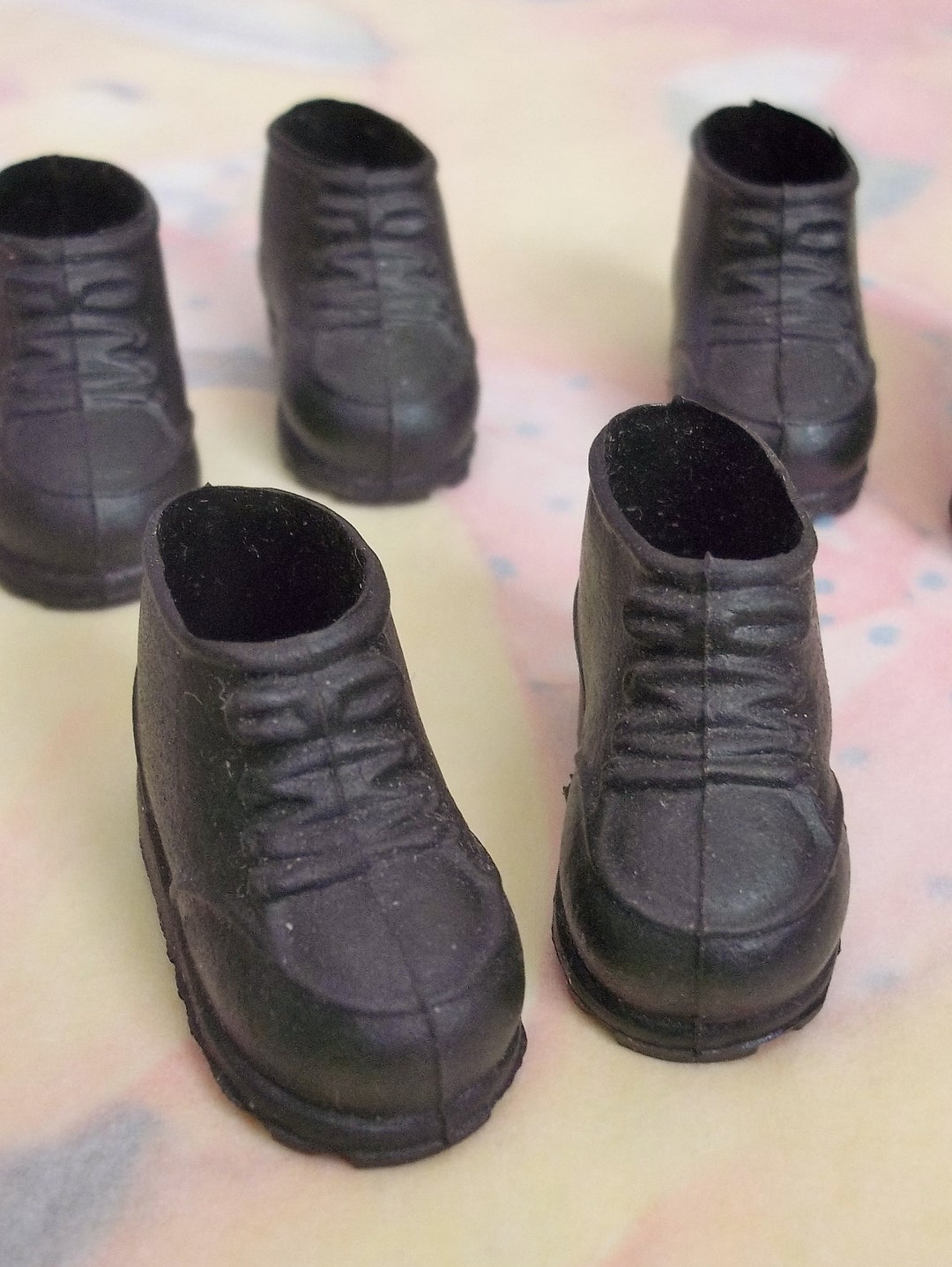 Vintage Craft Supplies / Waffle Stomper Hiking Boots / Miniatures / Set ...