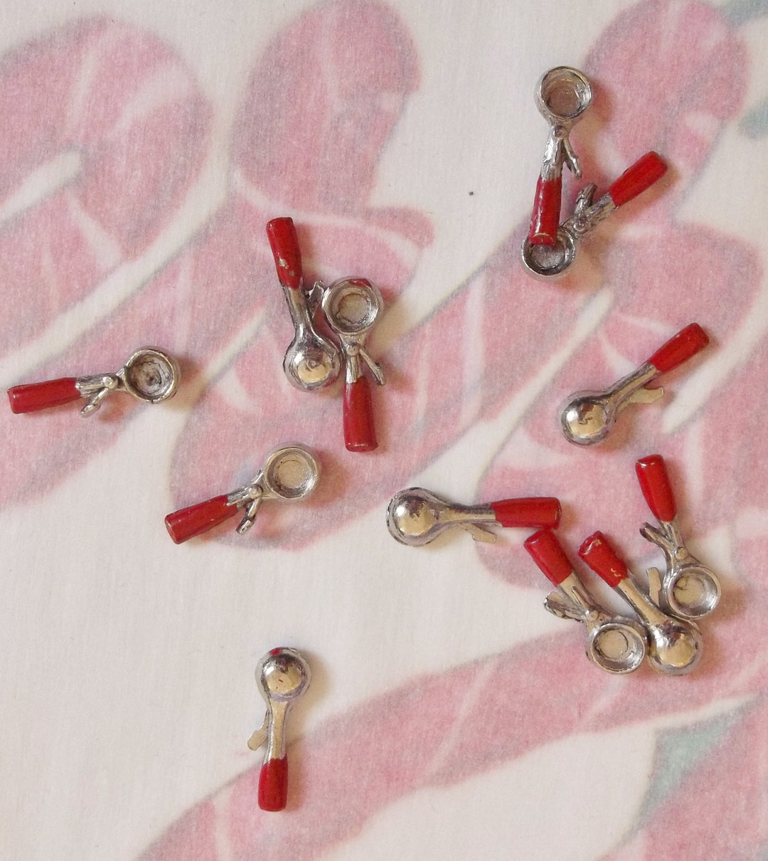 Vintage / Miniature Ice Cream Scoops / Dollhouse Miniatures / Metal ...