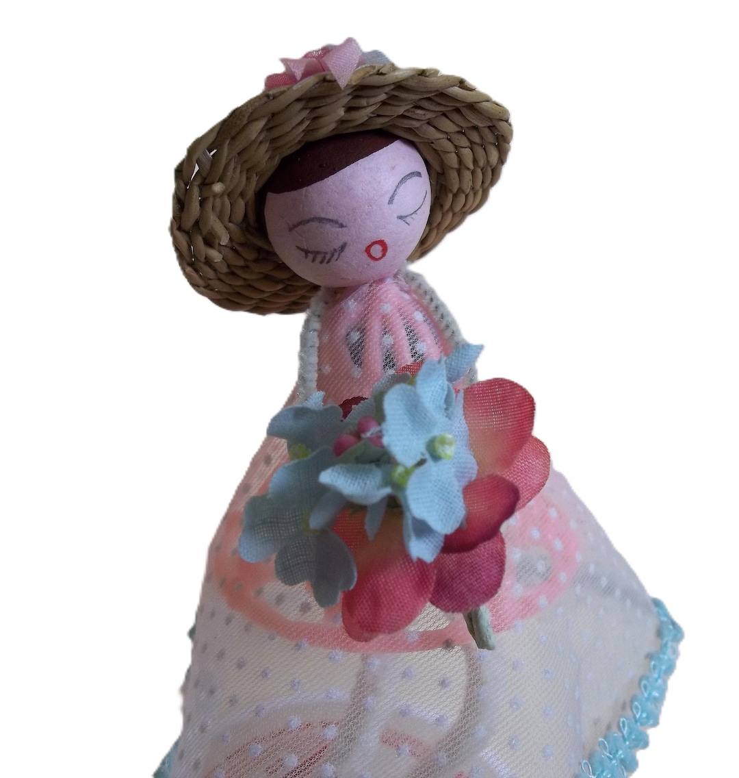 Pipe Cleaner Doll Figure / Decoration / Made From Vintage Craft ...