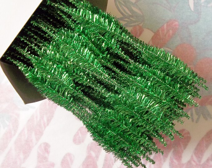 Vintage / Wired Tinsel Bumpy Chenille Stems / Bump Chenille Stems / One ...