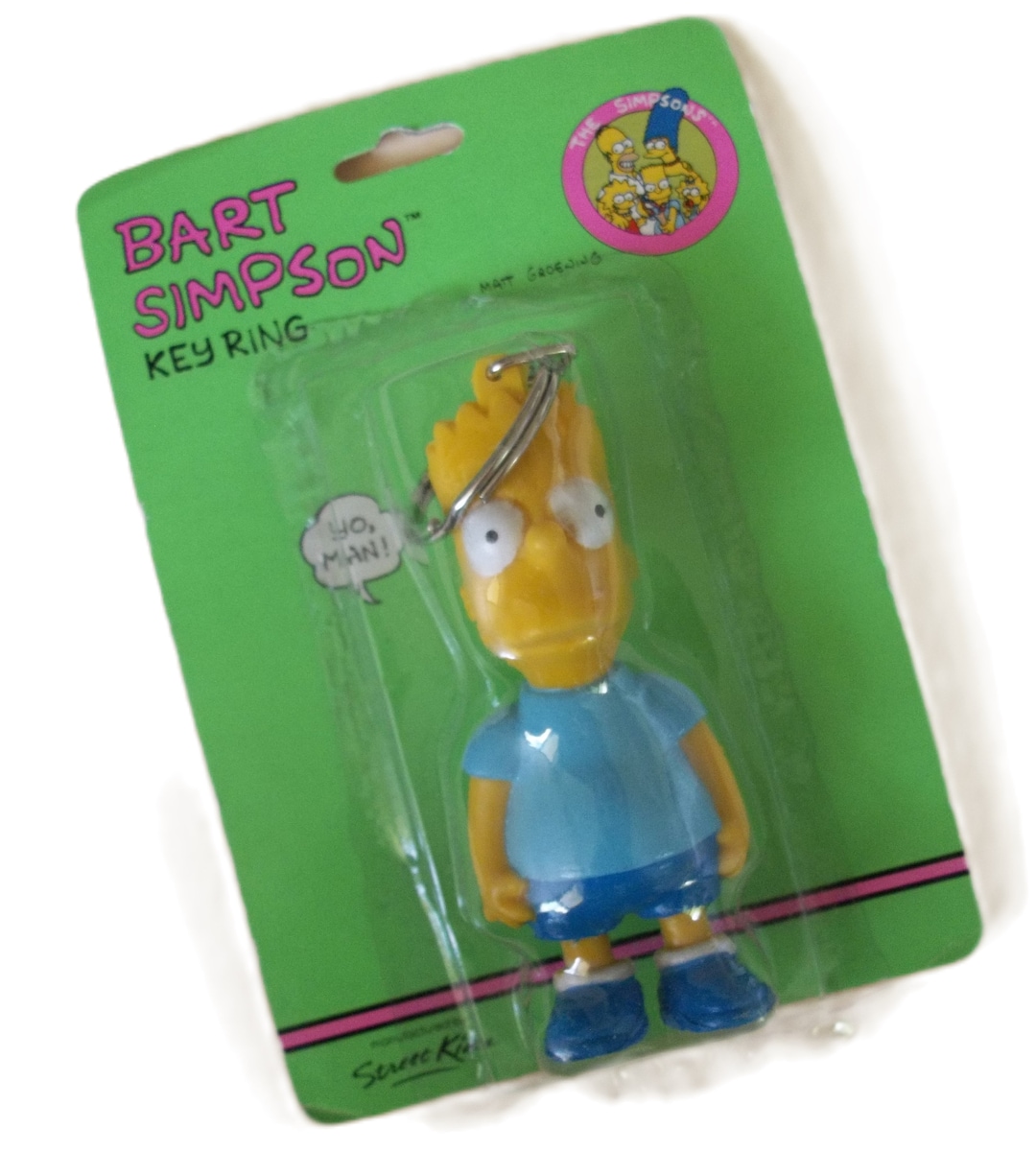 Vintage / Bart Simpson (TM) Key Ring / (C) 1990 - Etsy