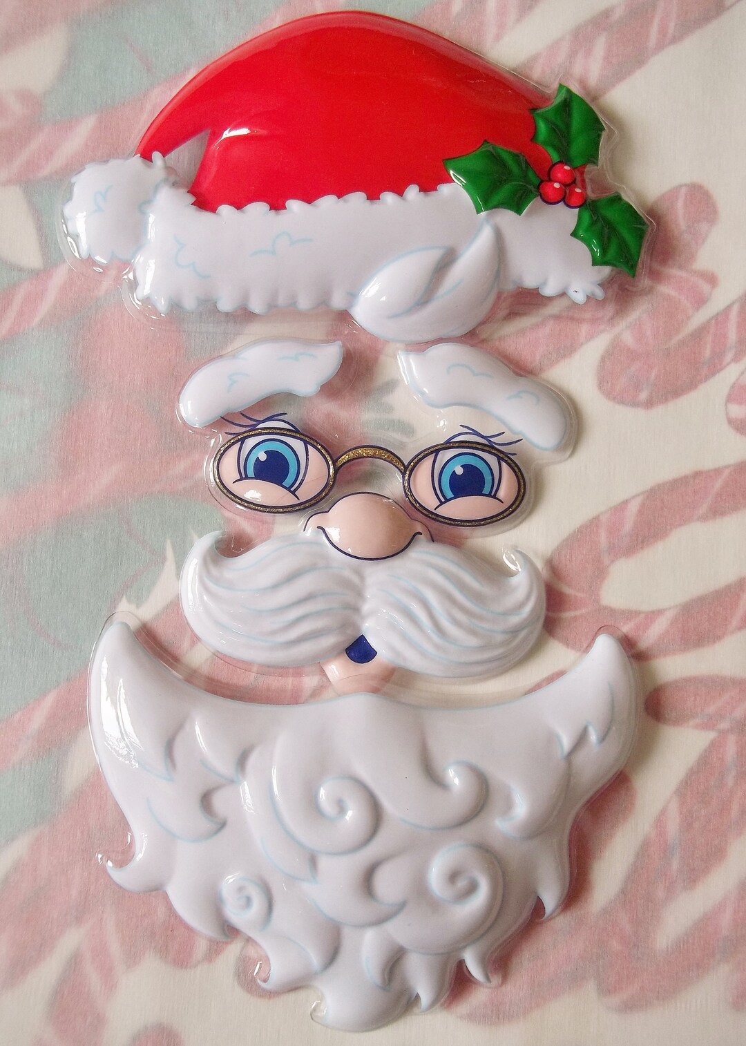 Christmas Cake Topper / Santa Claus Face / One Set / Four - Etsy
