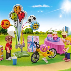 HTF / Playmobil / Children's Birthday Party / Cupcakes / Juice Cups ...