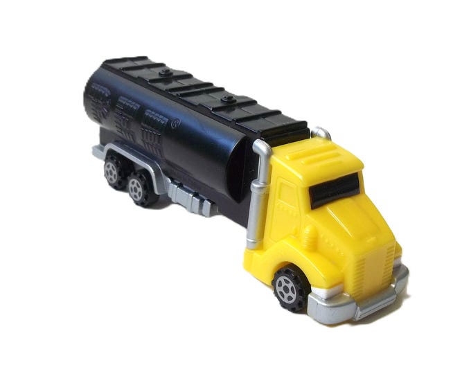 PEZ Tanker Truck / Candy Dispenser / Rig / Rolling Wheels / Rounded ...