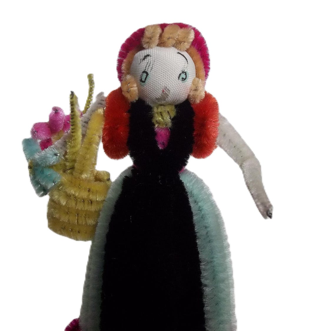 Vintage / Chenille Stems Doll / Pipe Cleaner Figure / Made in Japan ...