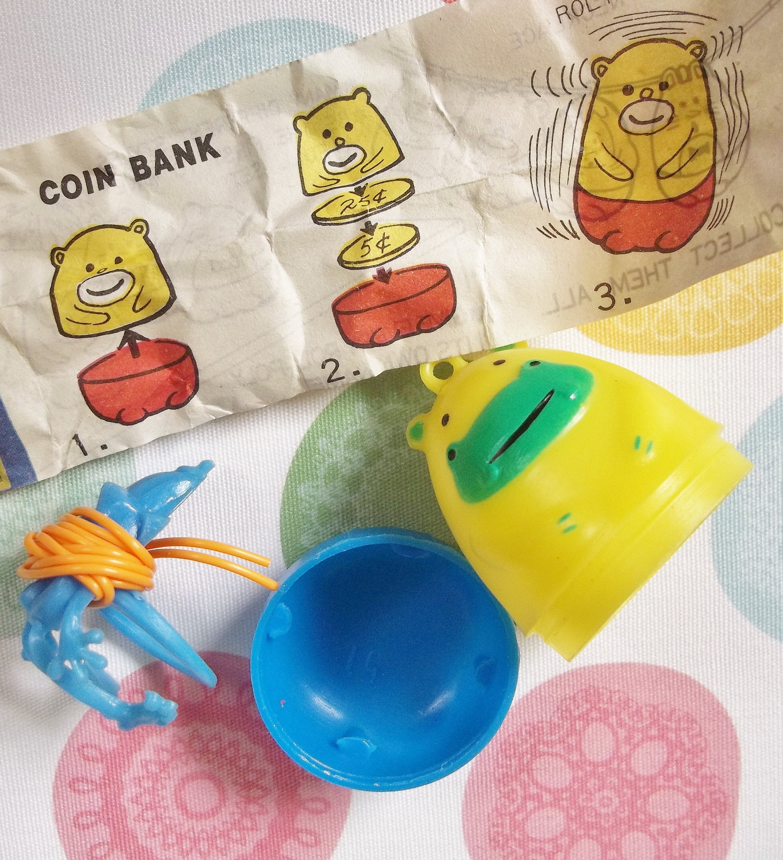 Six Items / Vintage Roly Poly Necklace / Toy Novelties / Surprise Balls ...