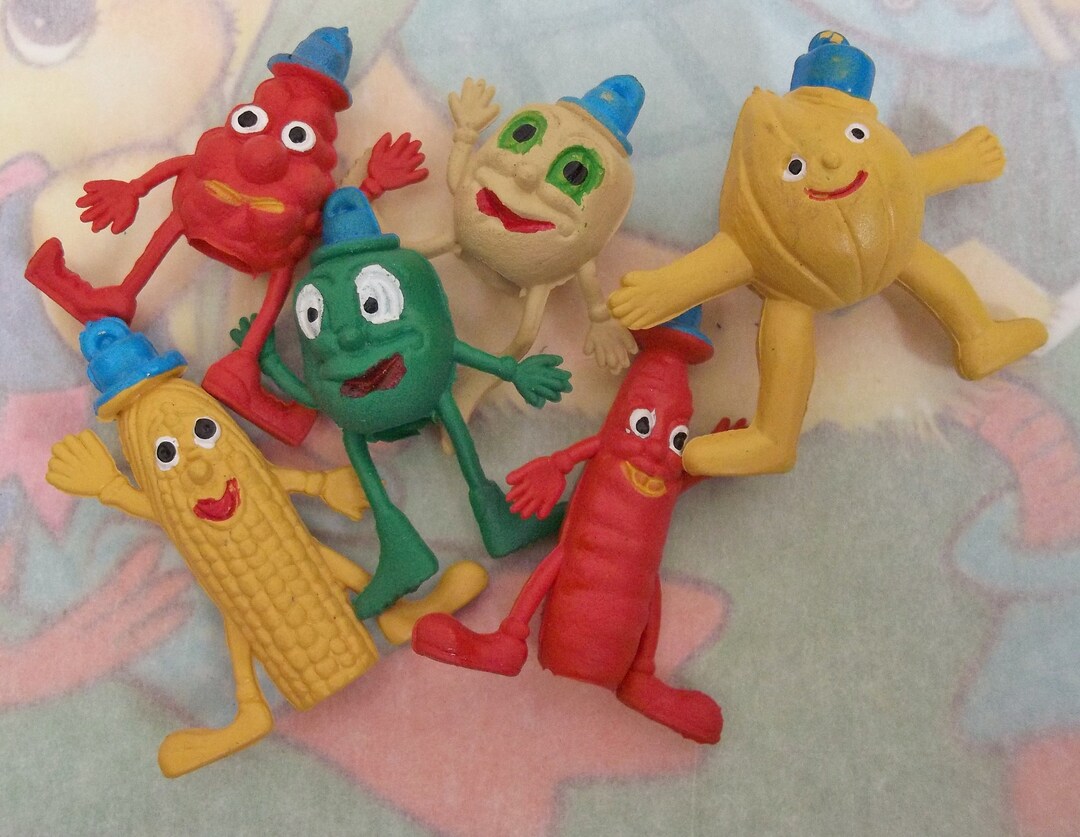 Vintage / Munch Bunch / Plastic Pencil Topper Novelties / Six Items ...