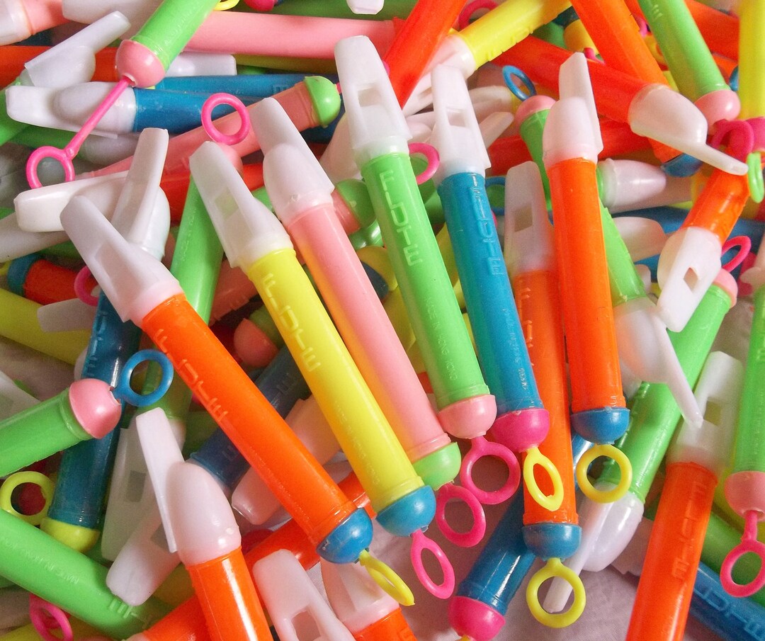 Two Dozen / Vintage Dime Store Flutes / Plastic Slide Whistles / Made ...