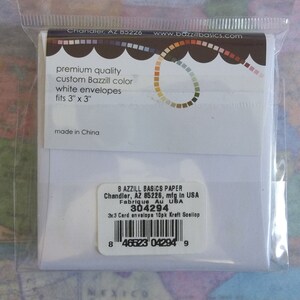 Bazzill Basics Paper / 3 X 3 / Cards & Envelopes / One Package / Kraft ...