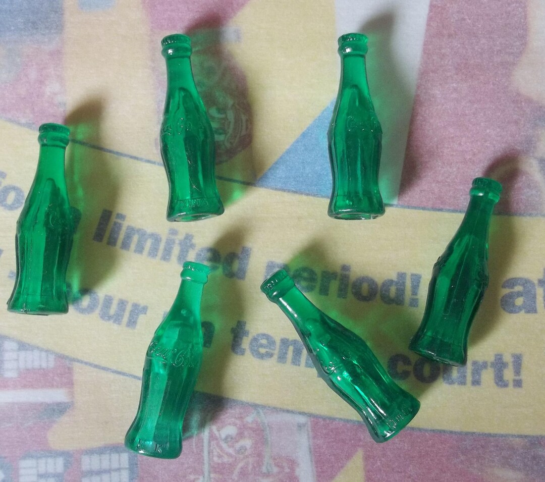 Vintage / Miniature Plastic Coca Cola Bottles / Set of Six / Doll Props ...