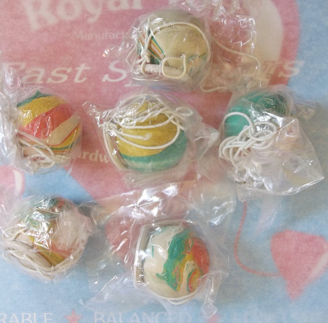 Vintage Come Back Ball Toy: Retro Kitsch Classics - Set of 6 - Etsy