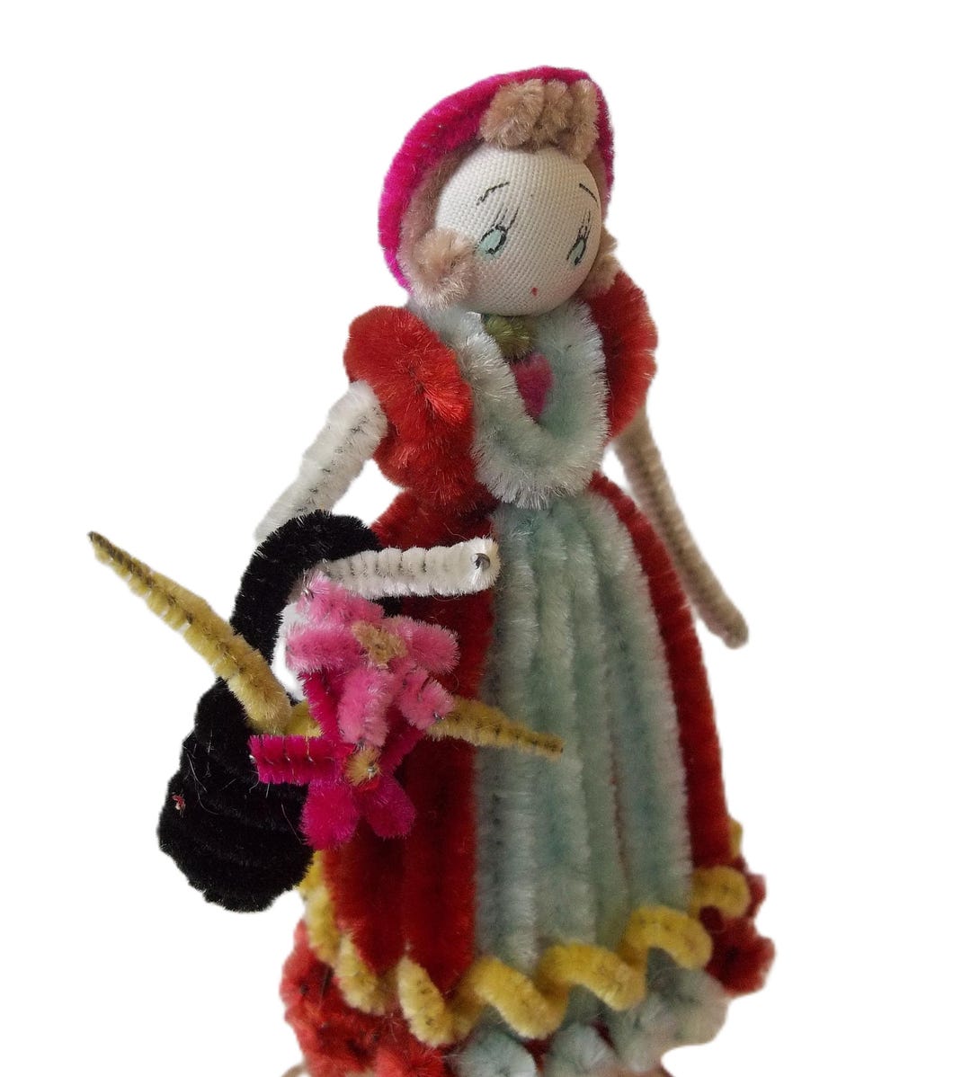 Very Vintage / Chenille Stem Doll / Pipe Cleaner Figure / Made in Japan ...