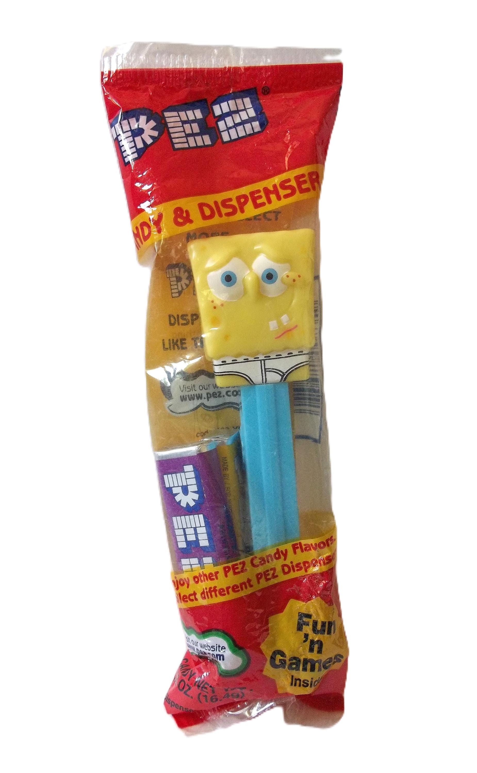 Spongebob Squarepants / PEZ Candy Dispenser / Wearing Underpants / Mint ...
