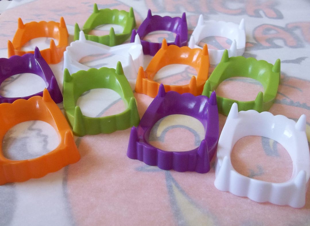 Twelve Count / Plastic Fangs / Halloween Vampire Teeth / Variety of ...