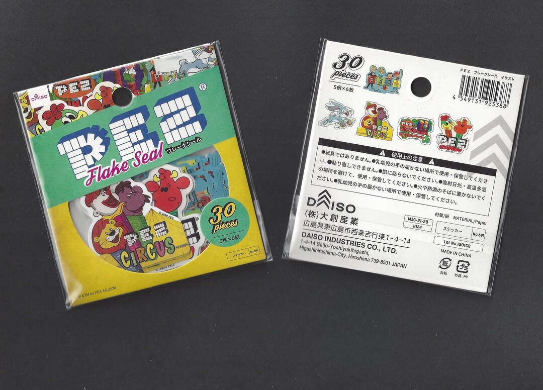 PEZ / Vintage Style Stickers / 30 Pieces / Collectible / DAISO - Etsy