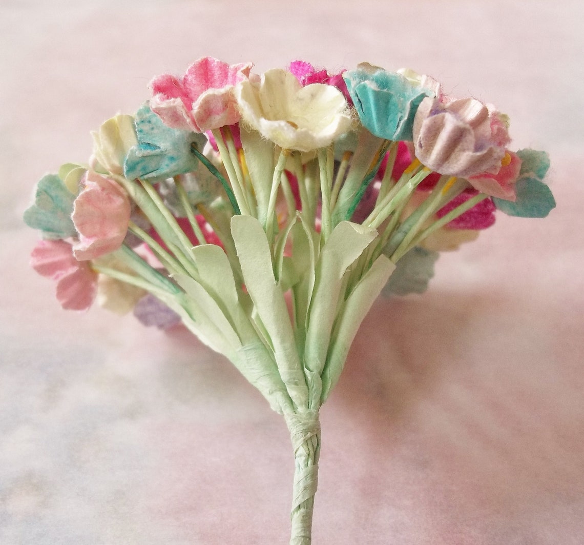 Vintage / Forget-me-not Flowers / Five Items / Bouquets / Millinery ...