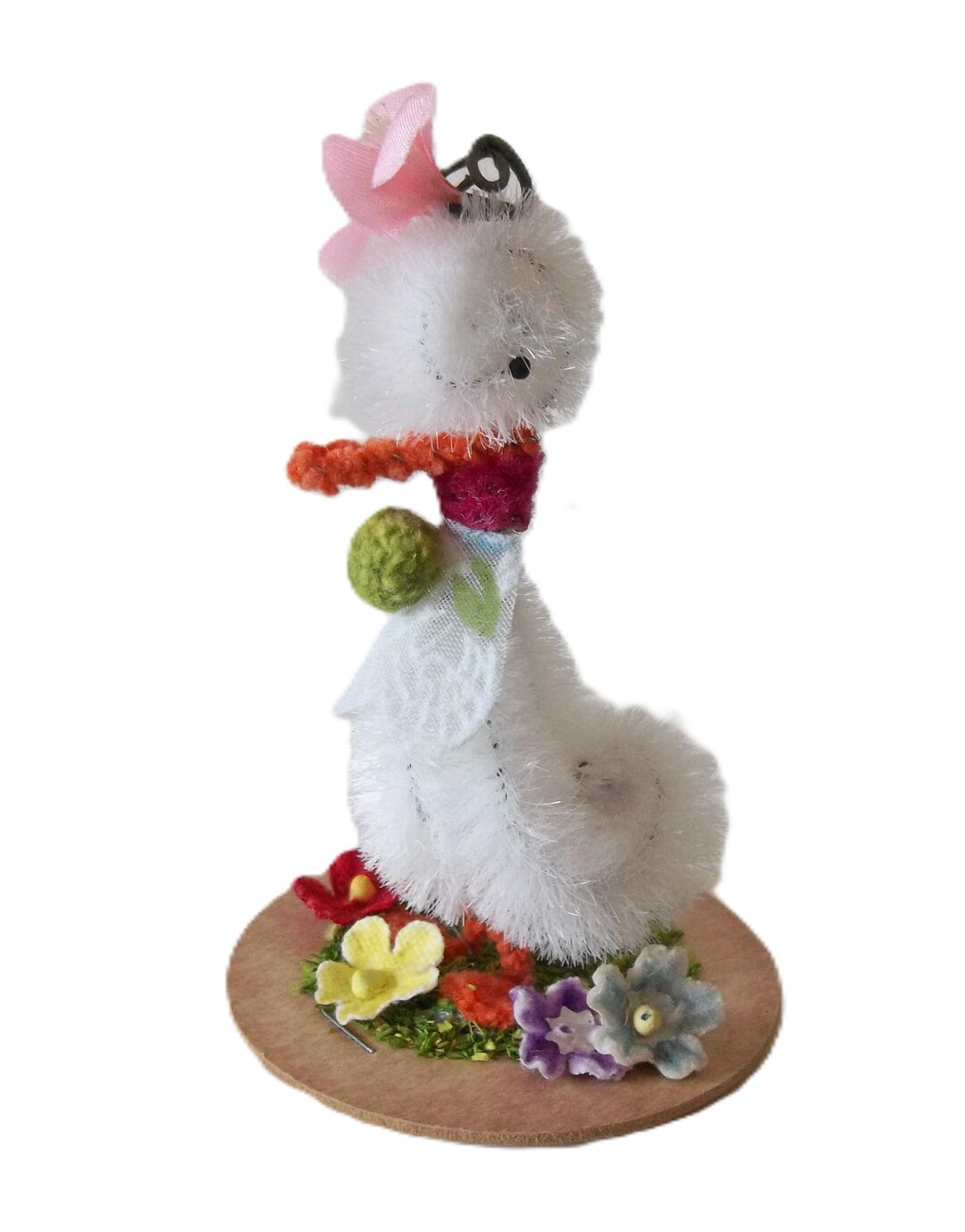 One Handmade Bump Chenille Duck / Made Using Vintage Craft Supplies ...