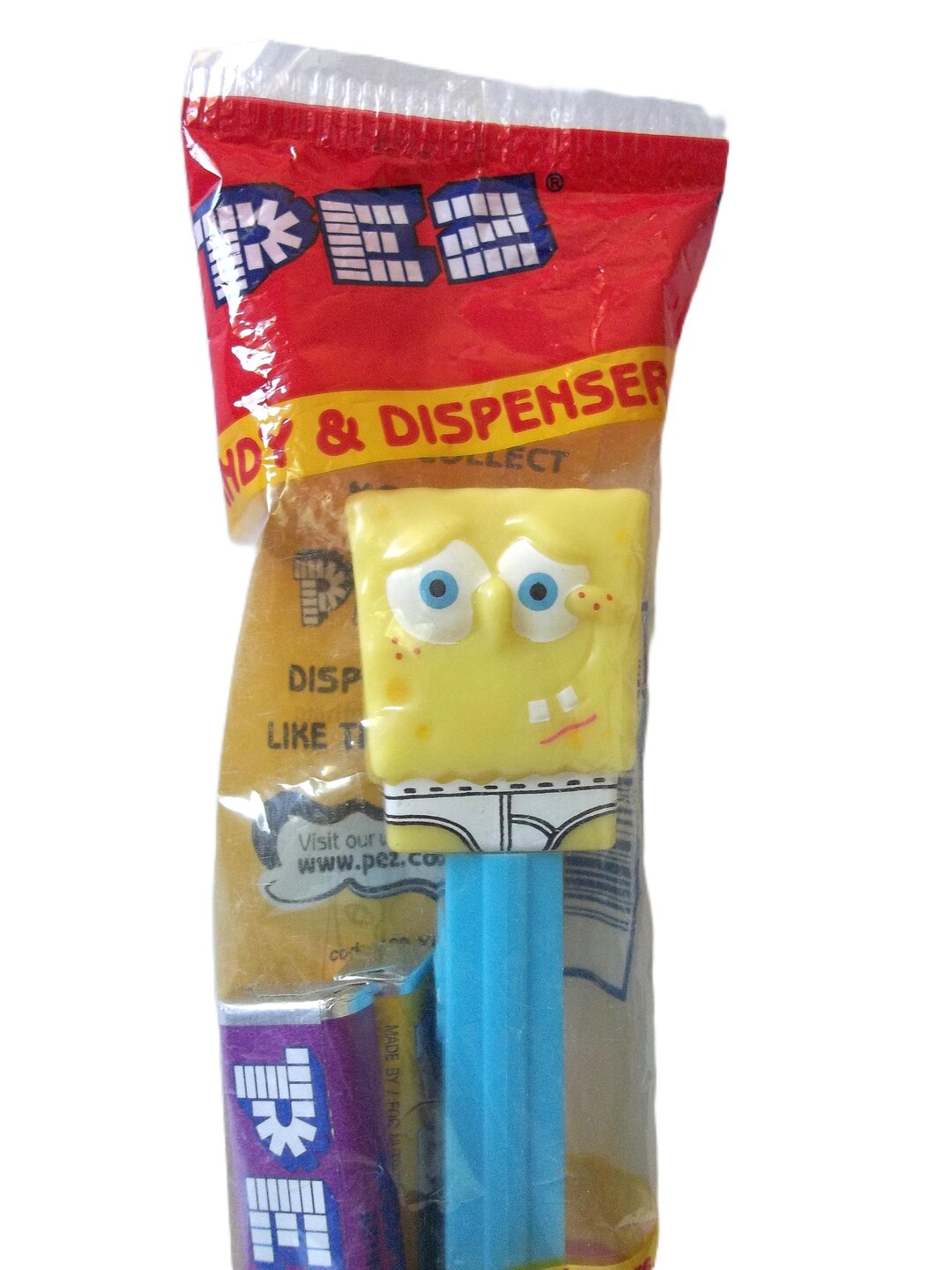 Spongebob Squarepants / PEZ Candy Dispenser / Wearing Underpants / Mint ...