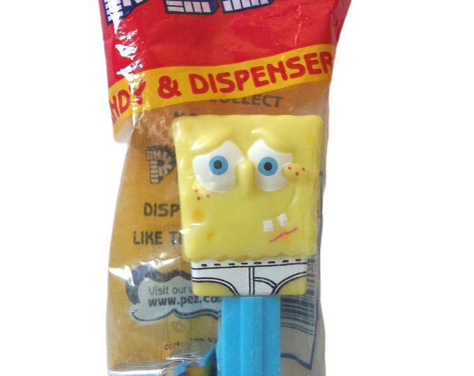 Spongebob Squarepants / PEZ Candy Dispenser / Wearing Underpants / Mint ...
