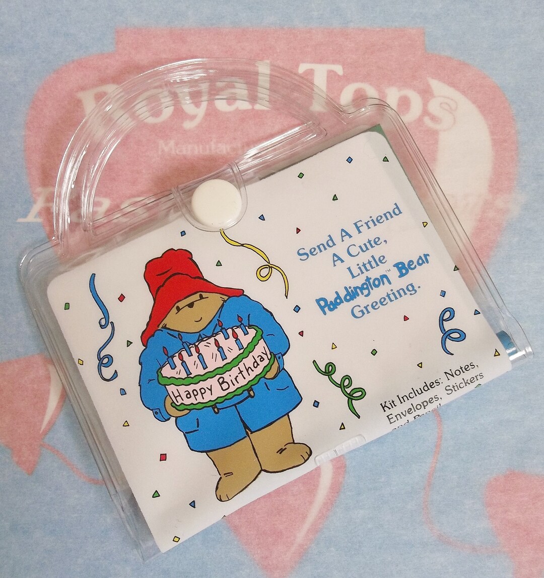 Vintage / Paddington Bear / Miniature Kit / Send A Friend A Cute ...