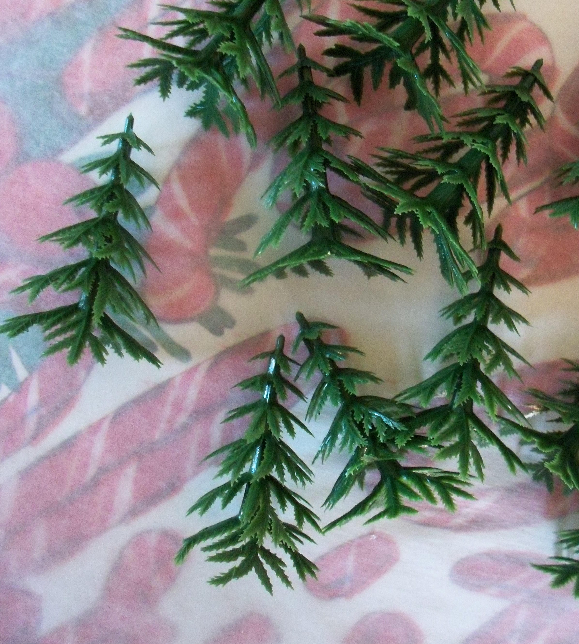 Vintage / Green Plastic Evergreen Trees / One Dozen / Faux - Etsy